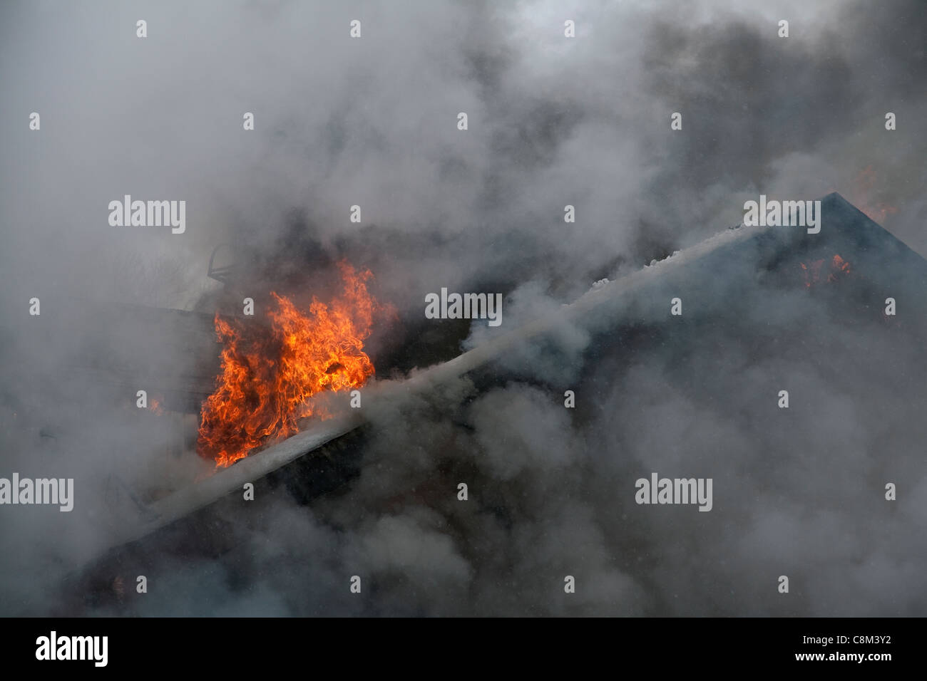 House fire Detroit Michigan USA Stock Photo - Alamy
