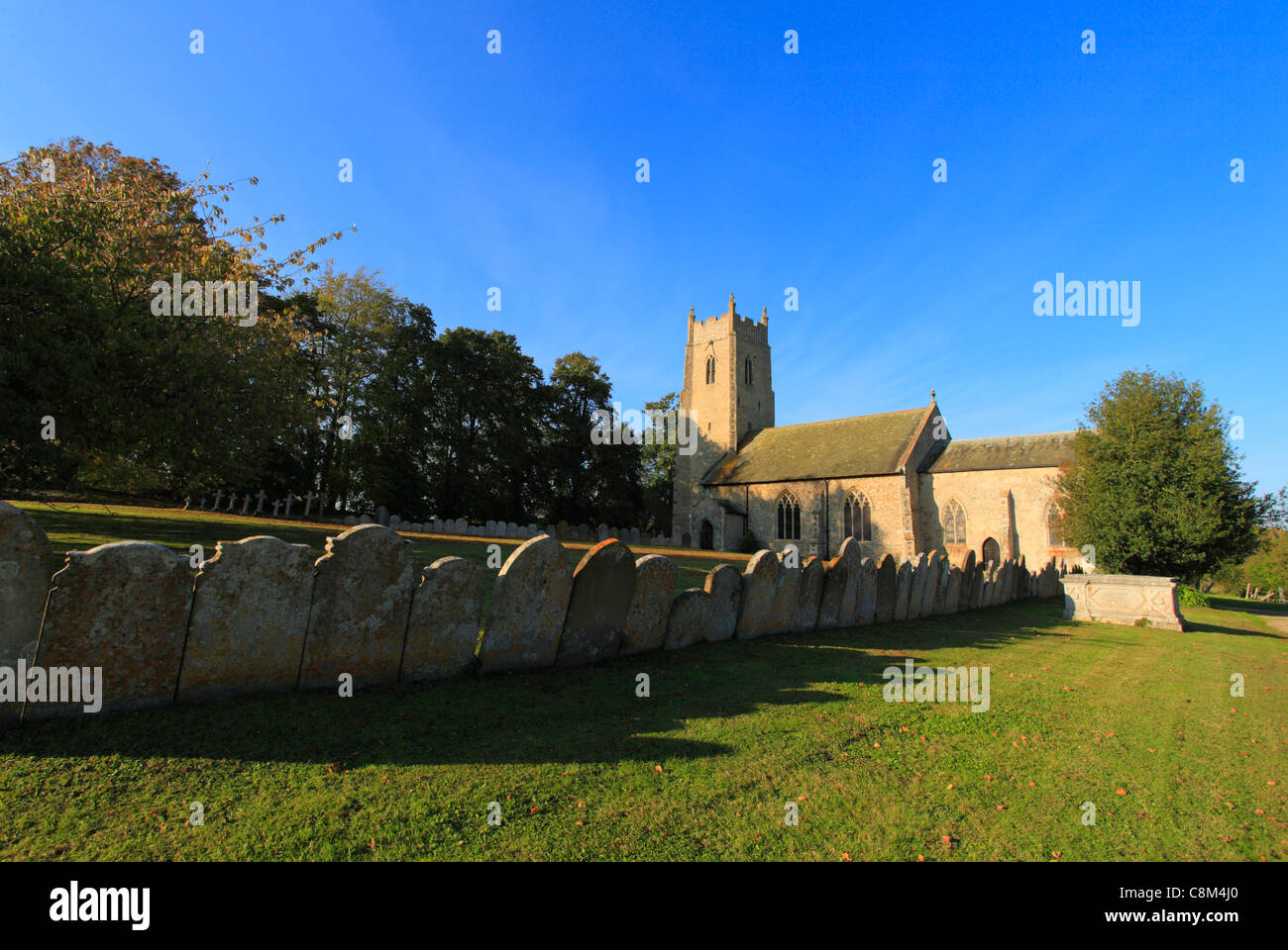 The church of St Andrew at Honingham near Norwich Norfolk, England, UK ...