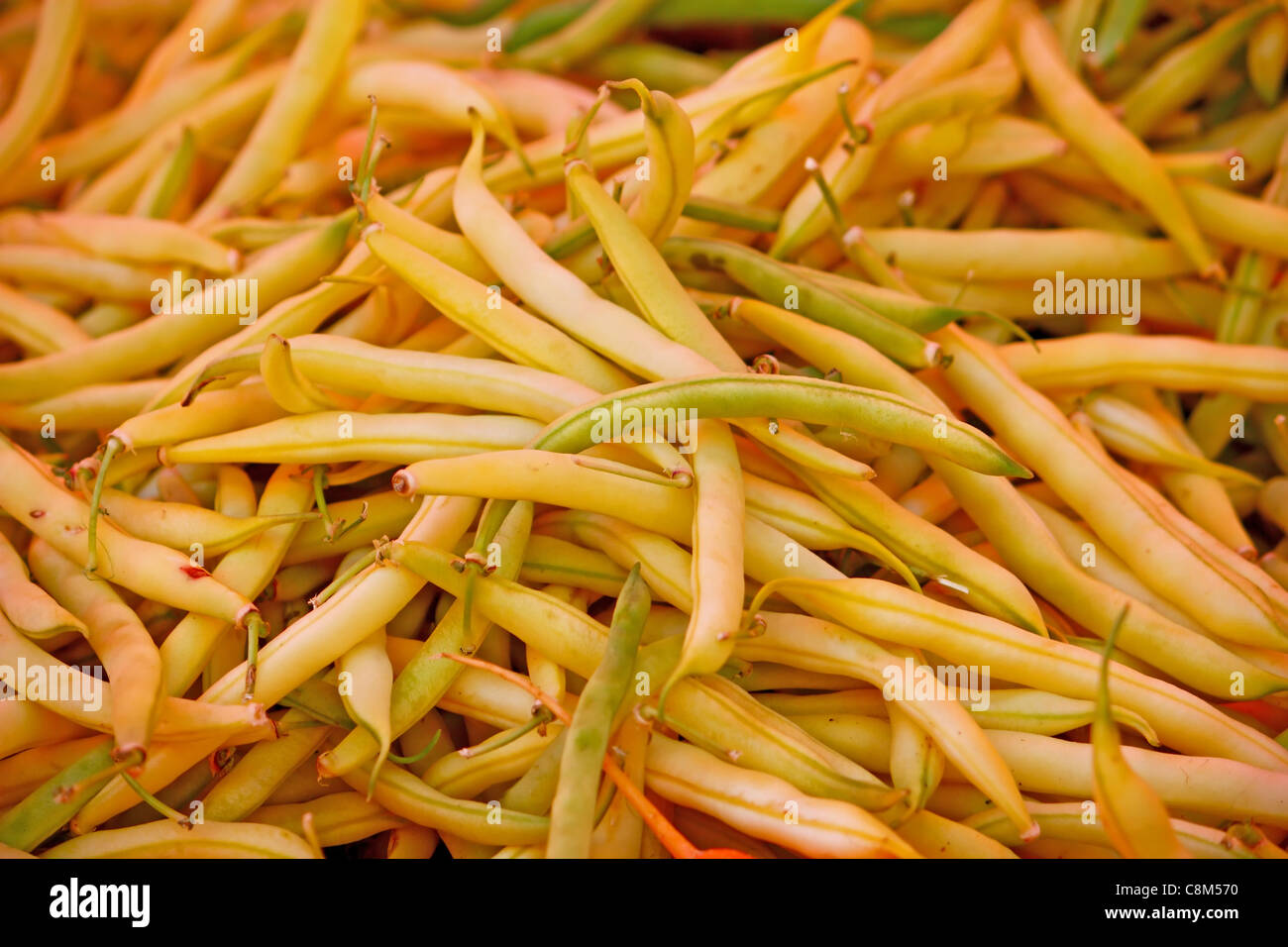 Lots of yellow beans on the market Stock Photo - Alamy