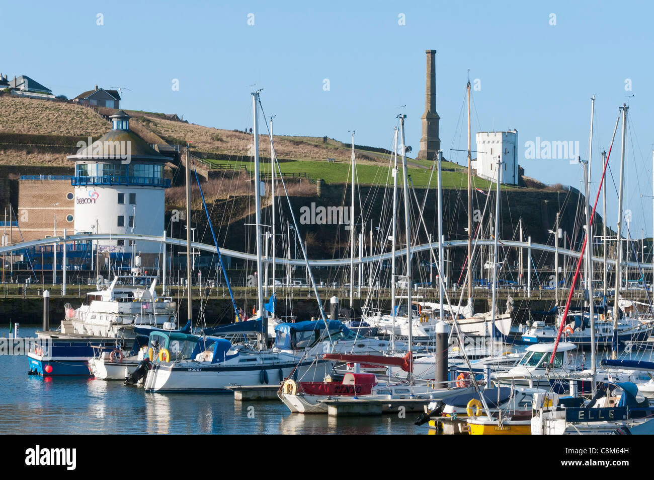 Whitehaven harbour and marina, Cumbria Stock Photo - Alamy
