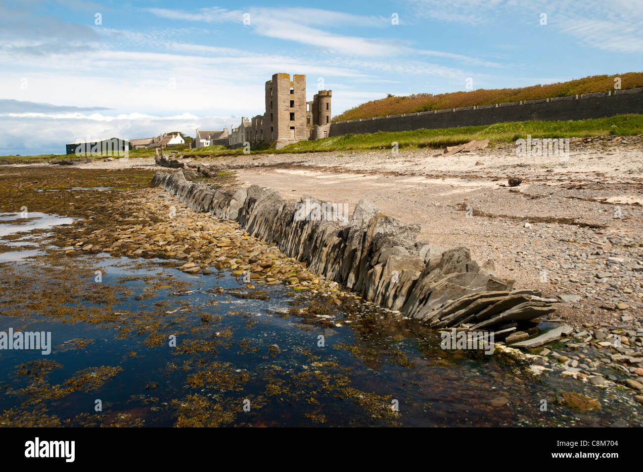The Castle from the harbour, Thurso, Caithness, Scotland, UK Stock ...