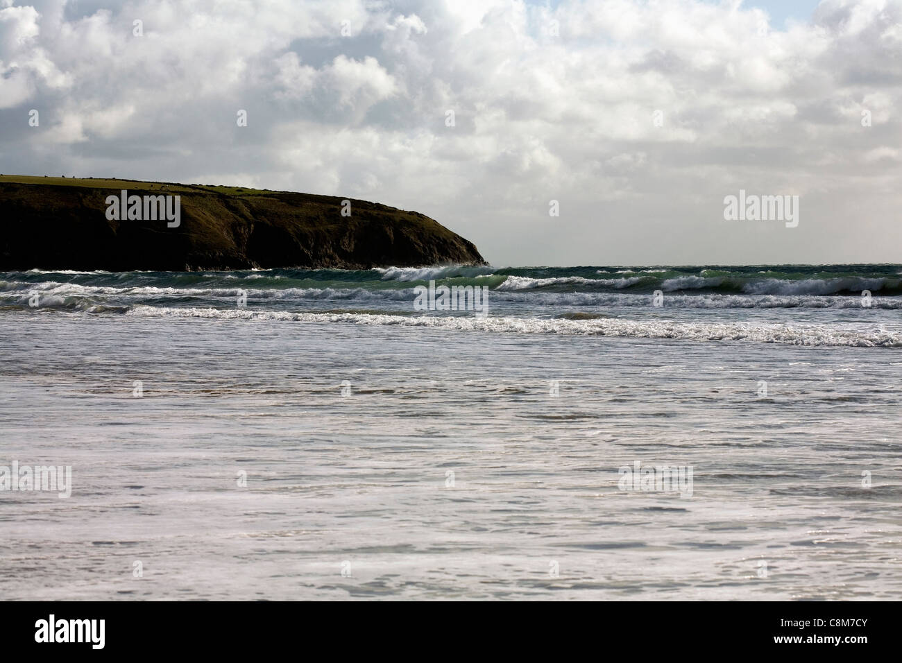 The sandy beach at Aberdaron LLeyn Peninsula Gwynedd Wales Stock Photo ...