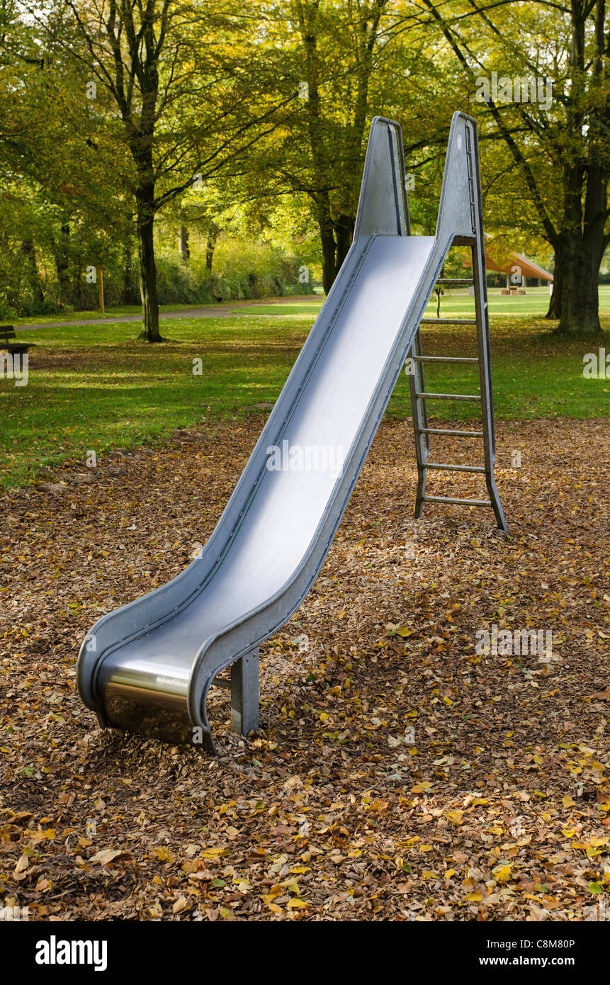 Children's Slide in German Park Stock Photo - Alamy