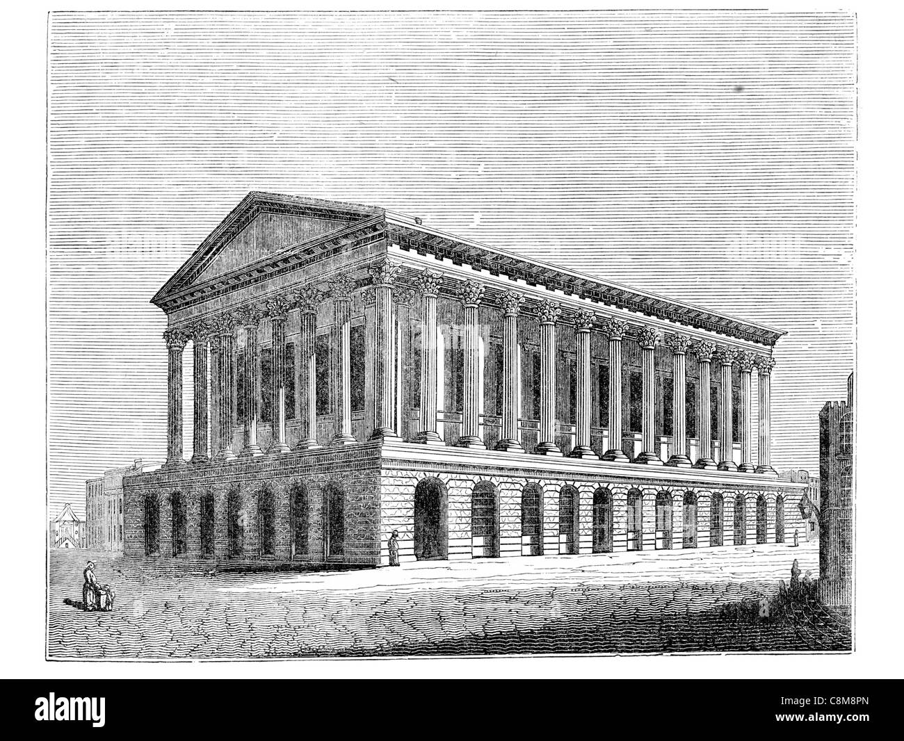 Replica of peristyle columns hi-res stock photography and images - Alamy