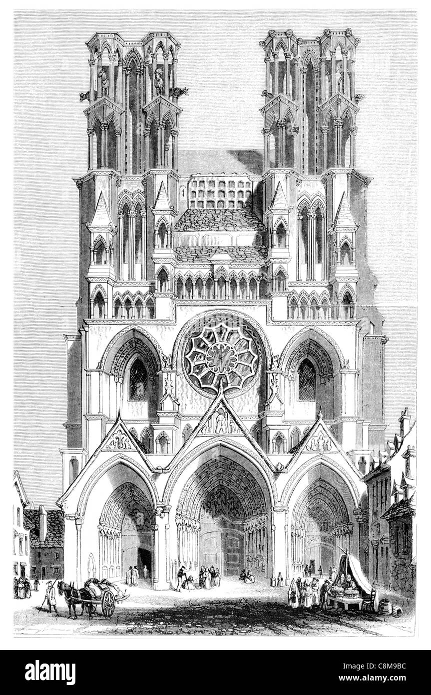 Laon Cathedral Cathédrale Notre Dame Gothic Picardy France Religion ...