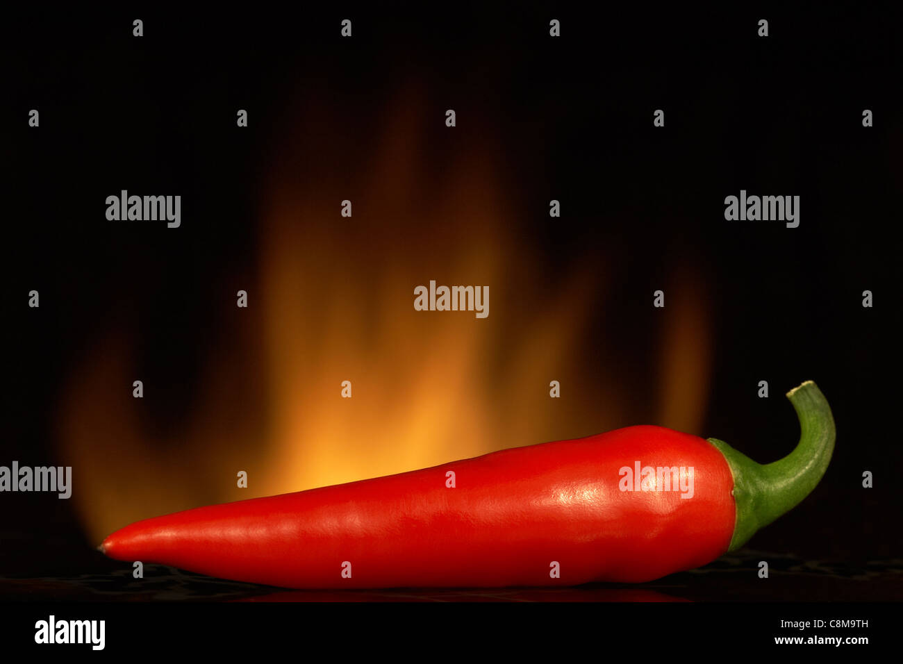 Flame chili pepper hi-res stock photography and images - Alamy