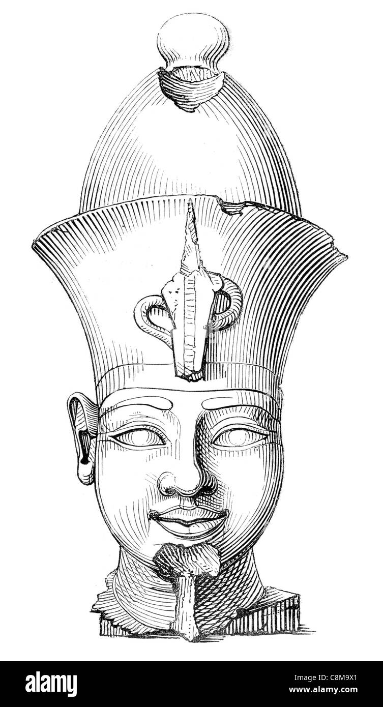Egyptian head drawing hi-res stock photography and images - Alamy