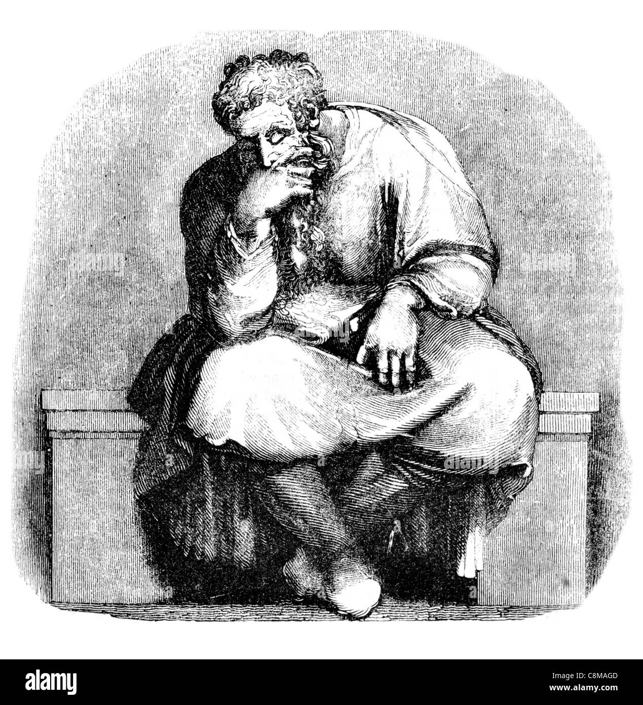 Michelangelo buonarroti jeremiah High Resolution Stock Photography and ...