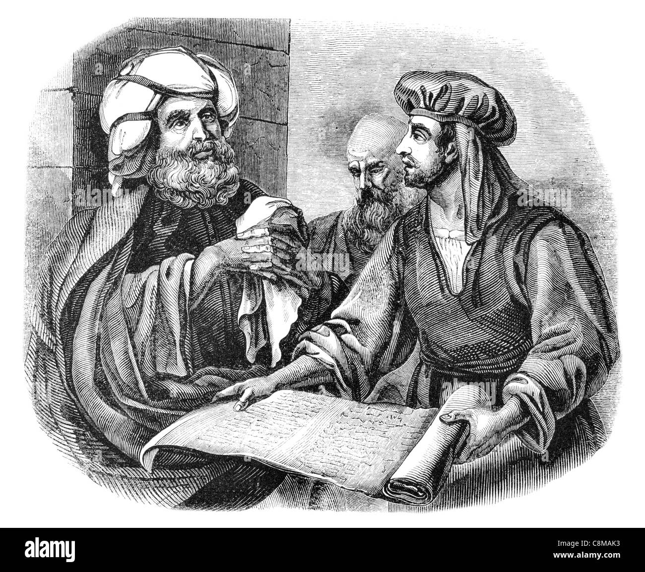 Hilkiah presenting the Book of the Law to the King Religion religious ...