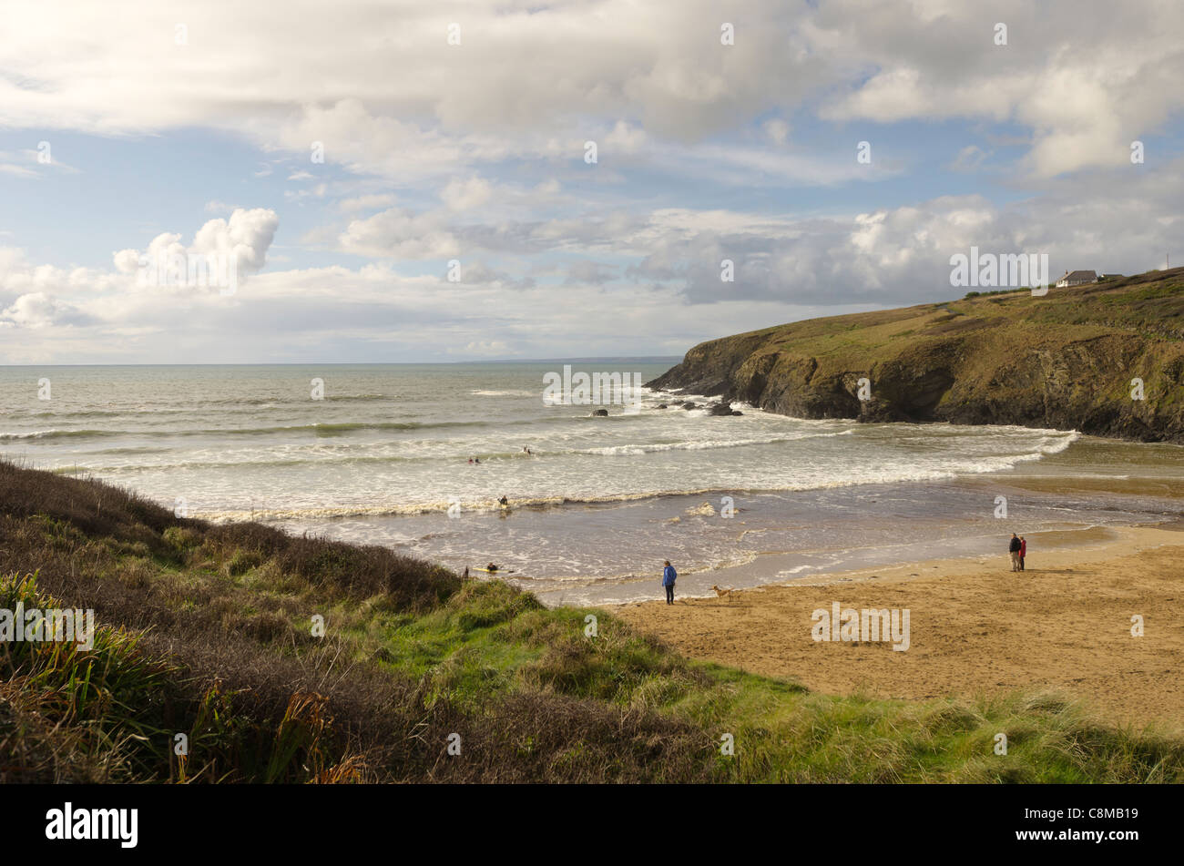 Poldhu Cove, Cornwall Stock Photo - Alamy