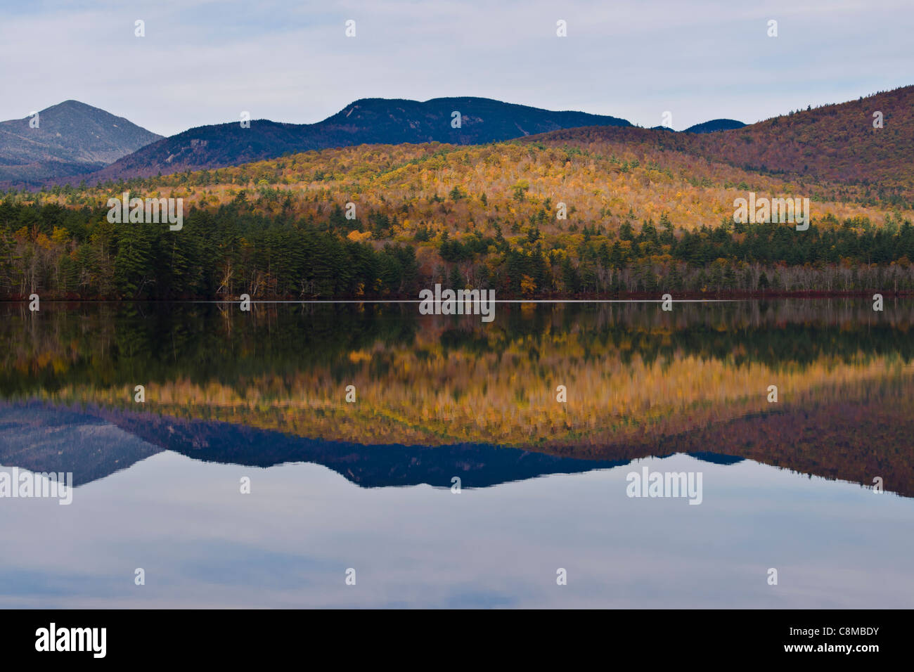 Lake Chocorua Reflections, October Stock Photo - Alamy