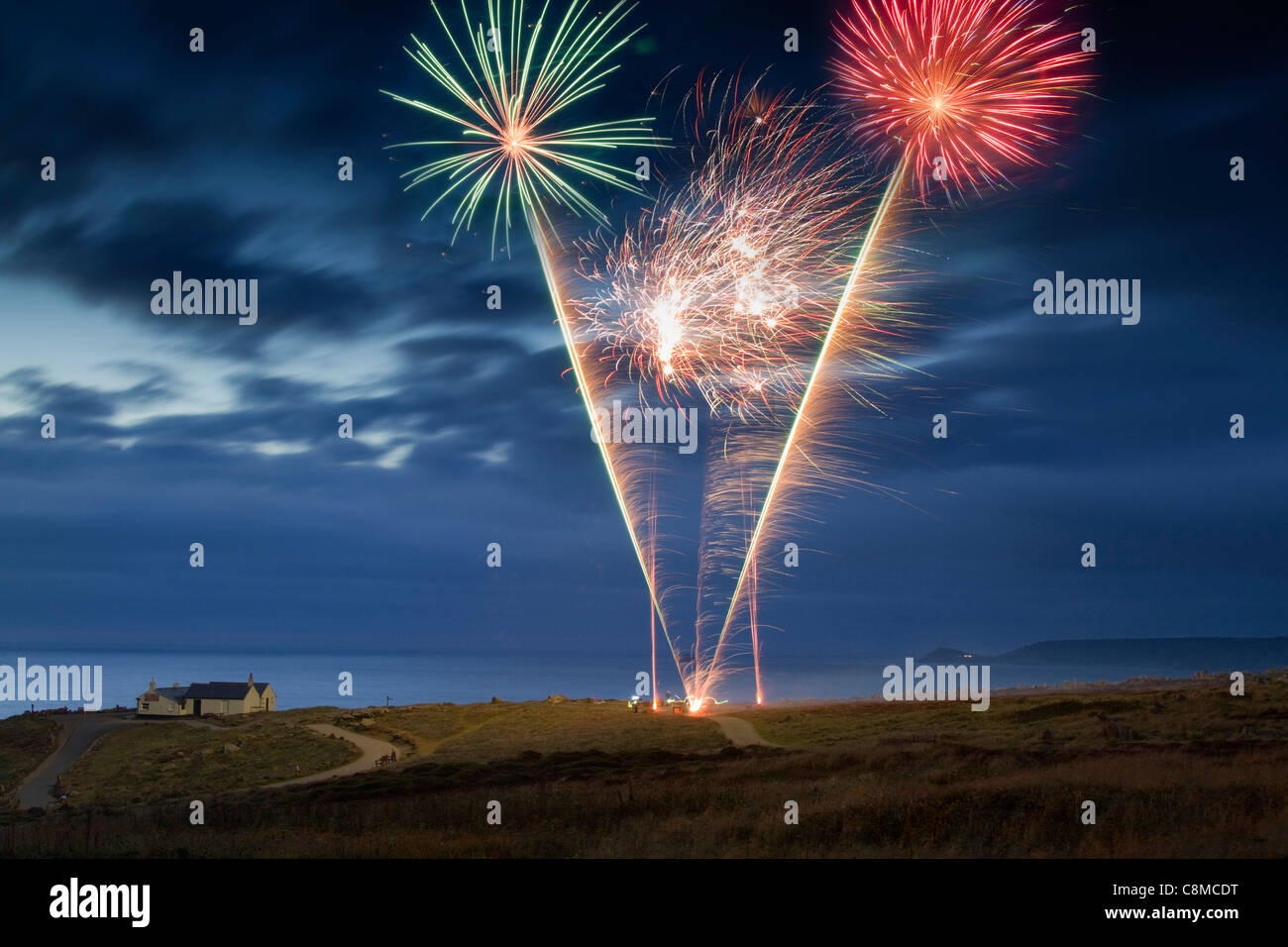 Lands end fireworks hi-res stock photography and images - Alamy