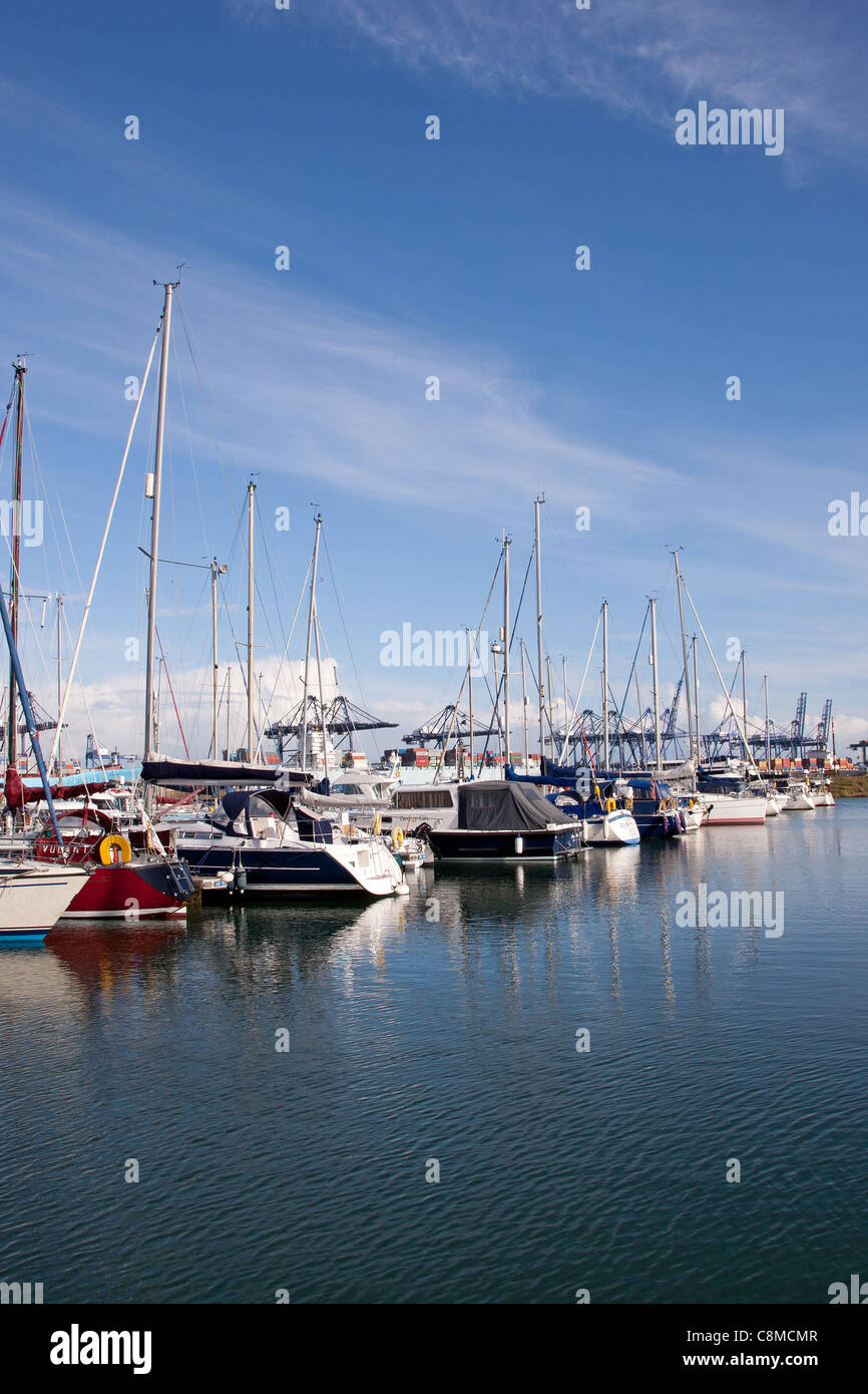 A marina in the UK Stock Photo - Alamy