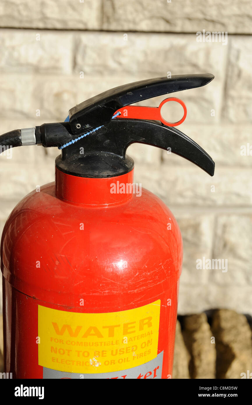 thorn h2o water fire extinguisher england uk Stock Photo - Alamy
