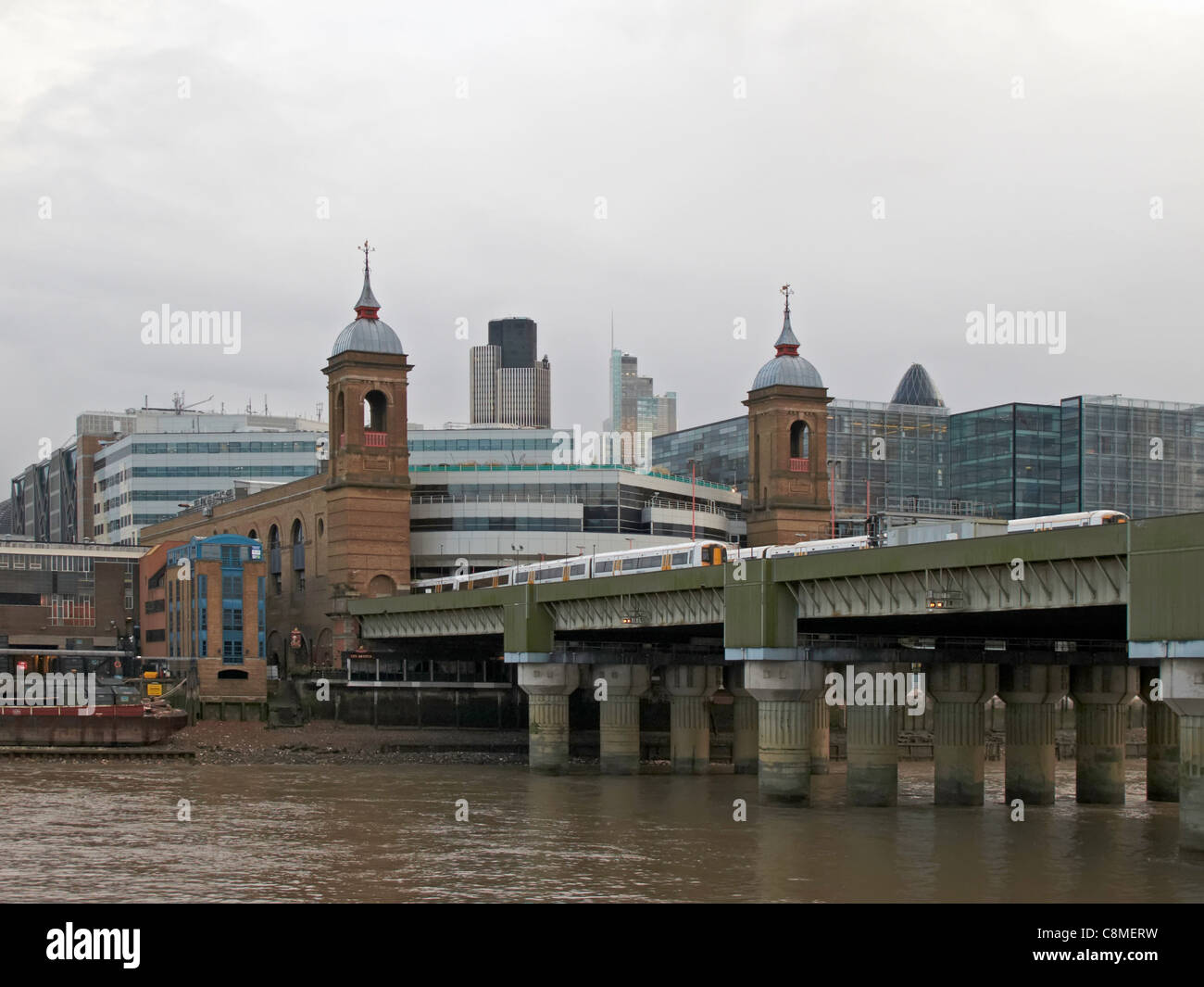 London Cannon street station from Southwark Stock Photo - Alamy