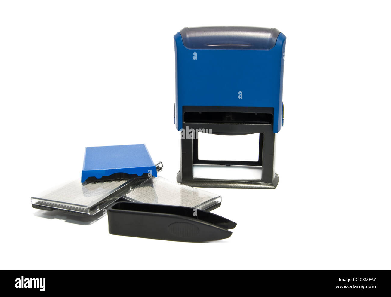 stamp is isolated on a white background Stock Photo - Alamy