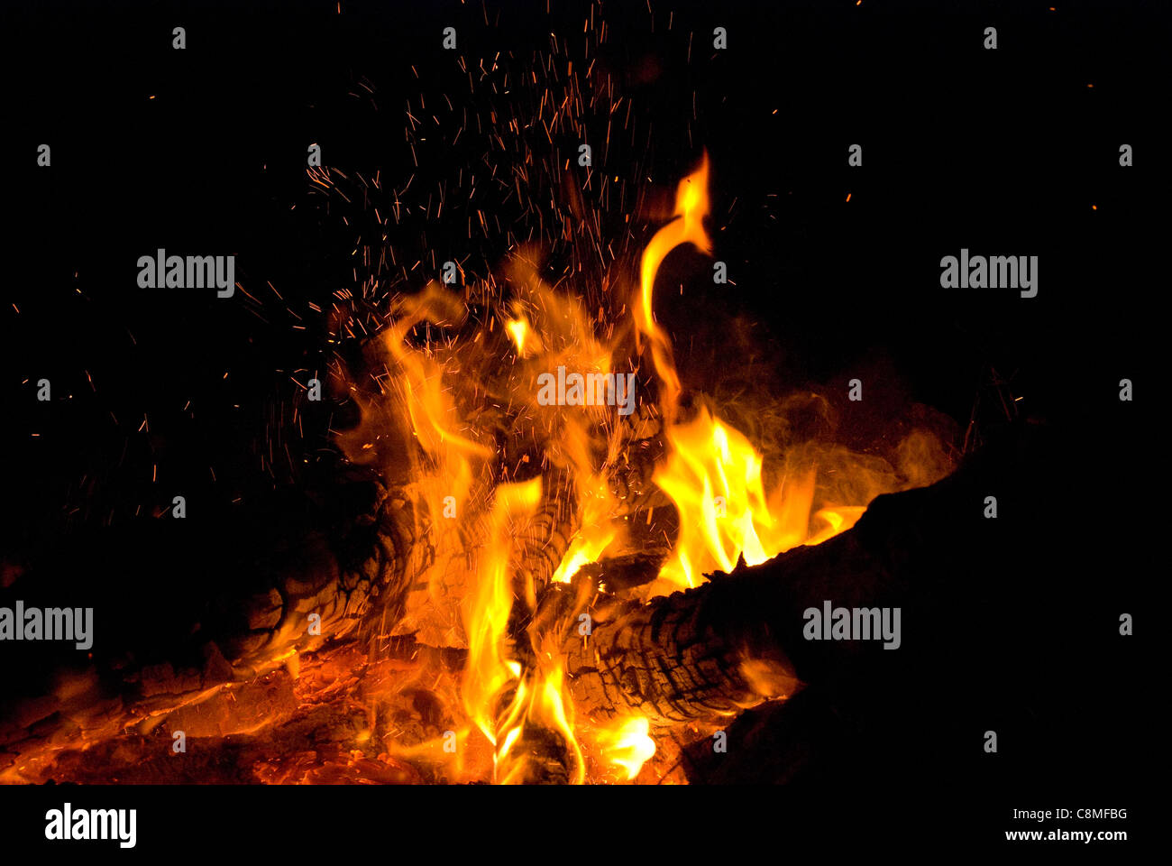 Bursting flames hi-res stock photography and images - Alamy