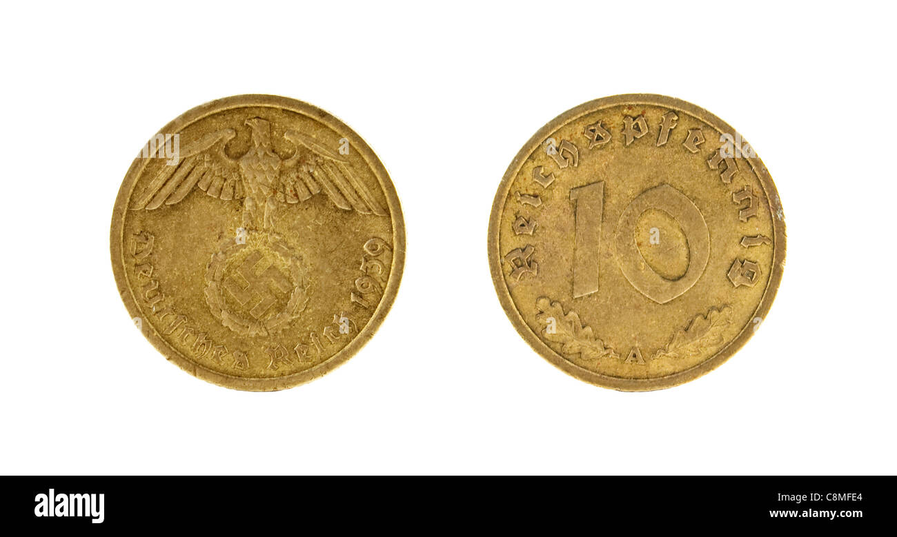 German money coins old hi-res stock photography and images - Alamy