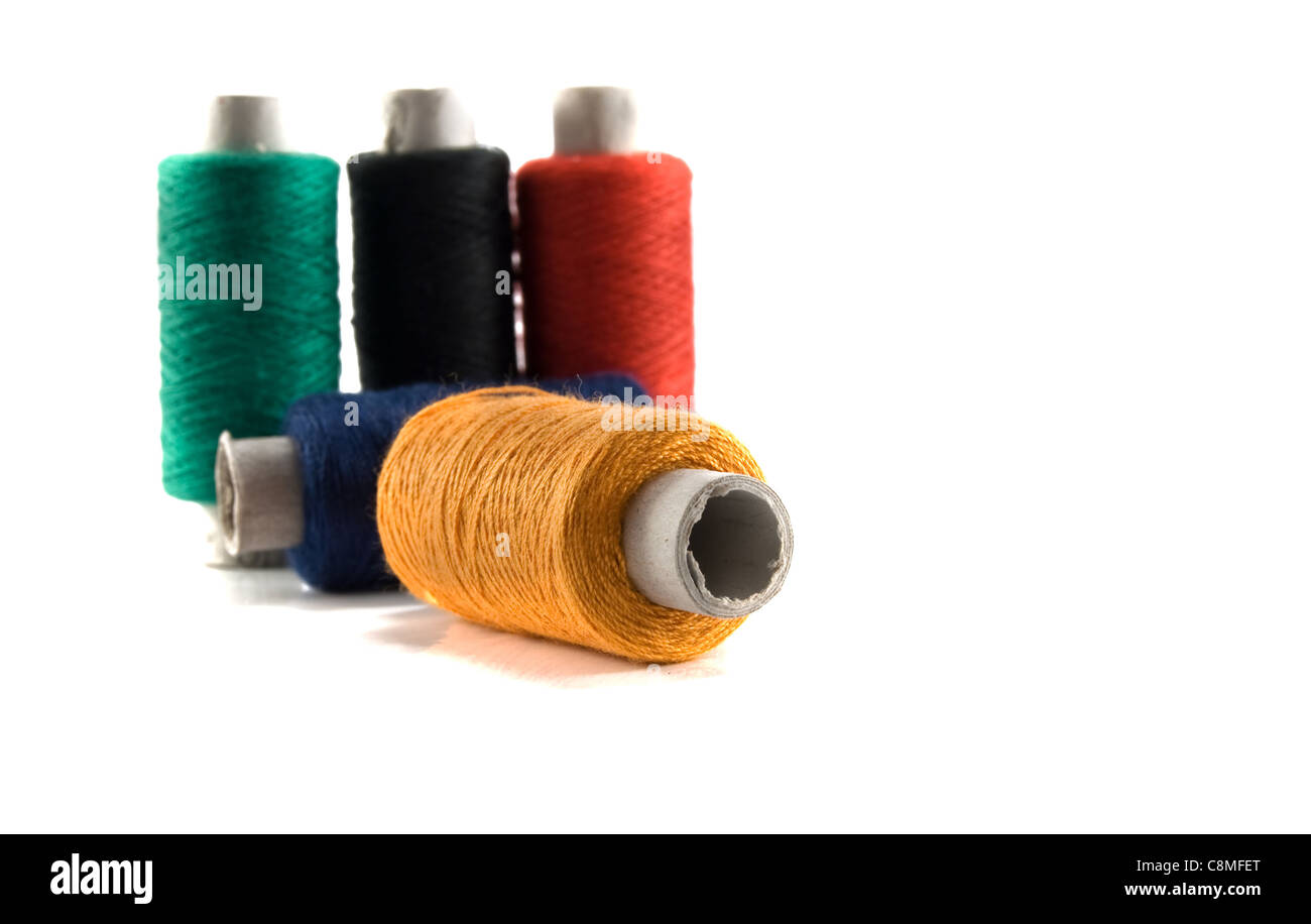 threads are isolated on a white background Stock Photo - Alamy