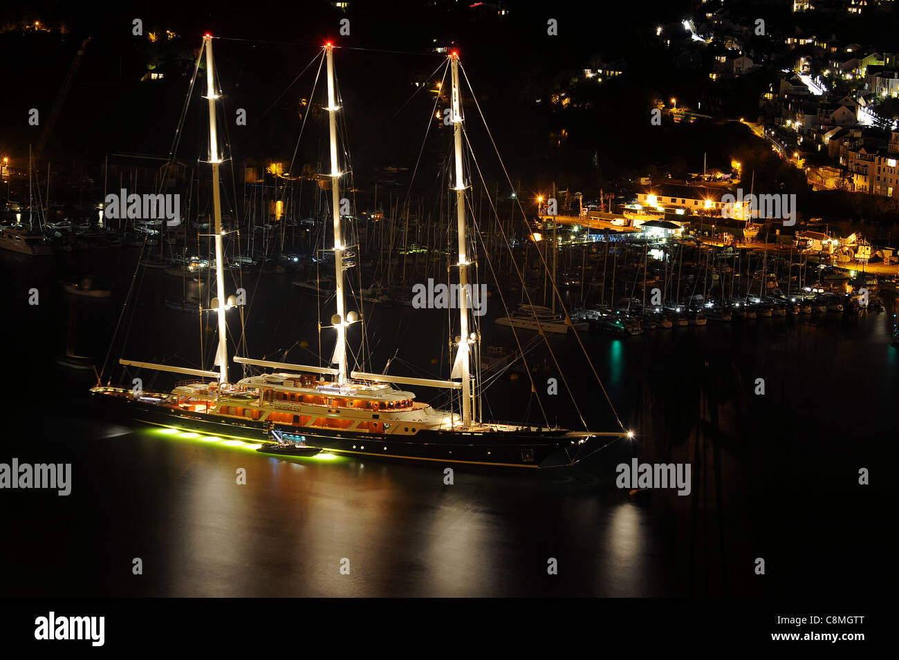 The super-yacht Eos - the largest private sailing yacht in the world ...