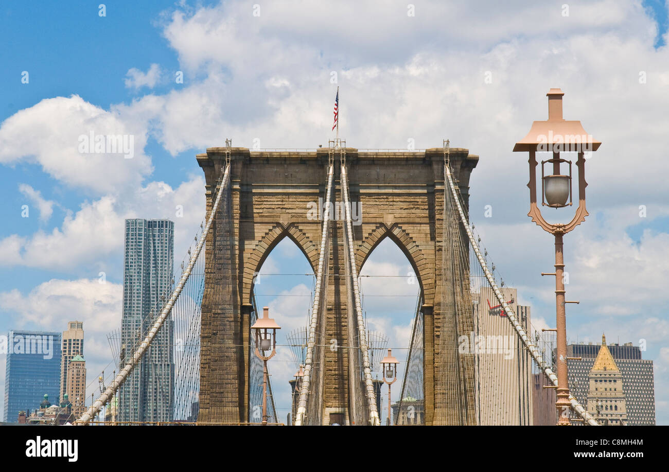 Brooklyn bridge details hi-res stock photography and images - Alamy