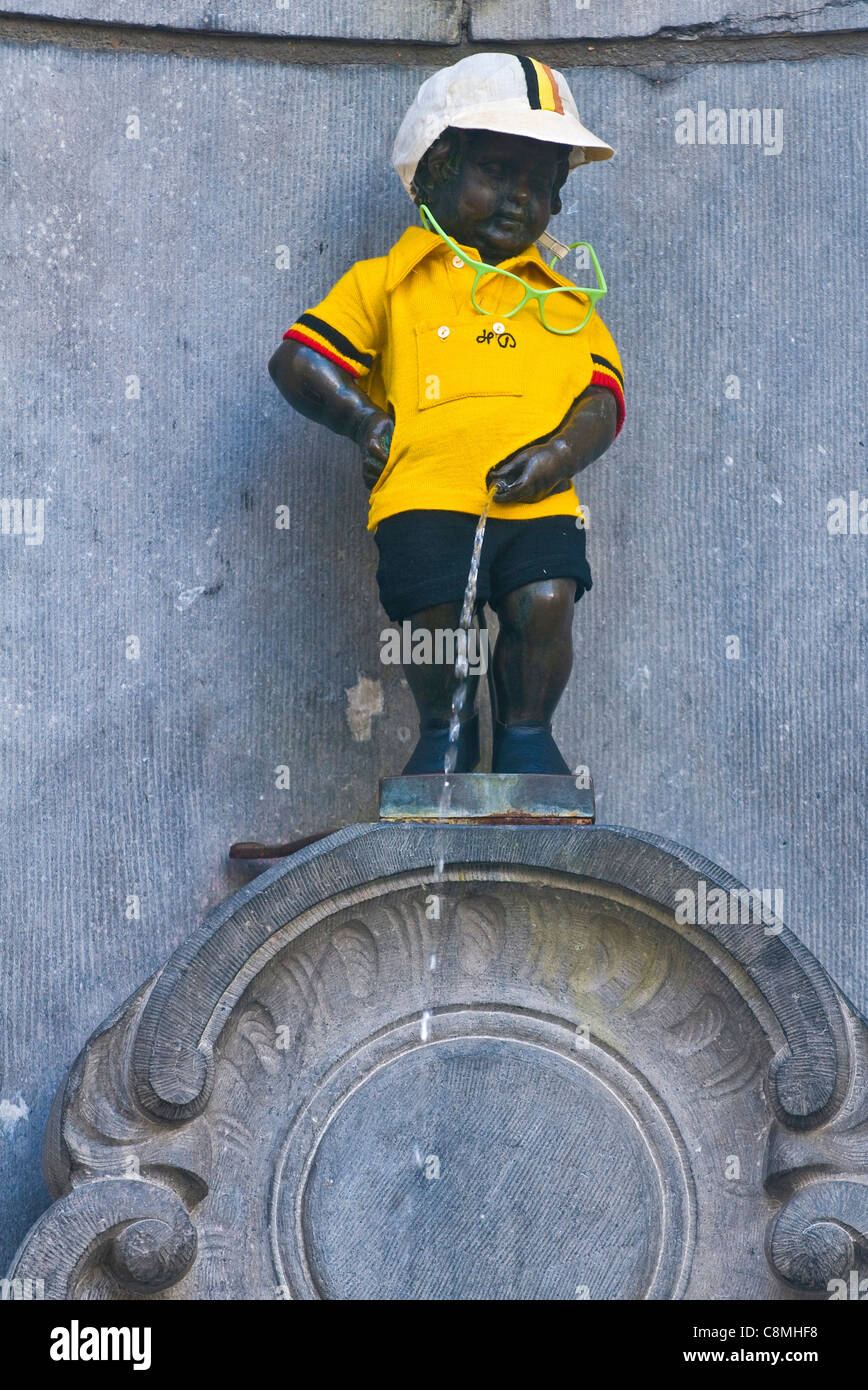 The "Mannekin-pis" one of the symbols of Brussels Belgium Stock Photo ...