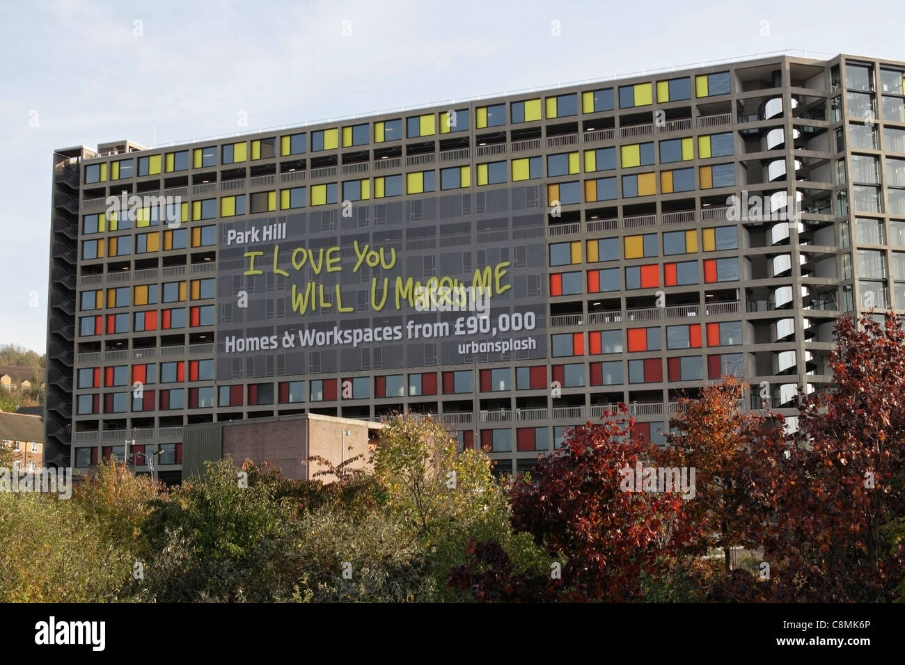 Park Hill Flats in Sheffield England UK, grade II* listed building ...