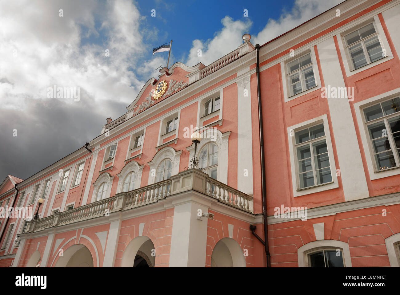 Toompea castle, building of Estonian Parliament in Tallinn, Estonia ...