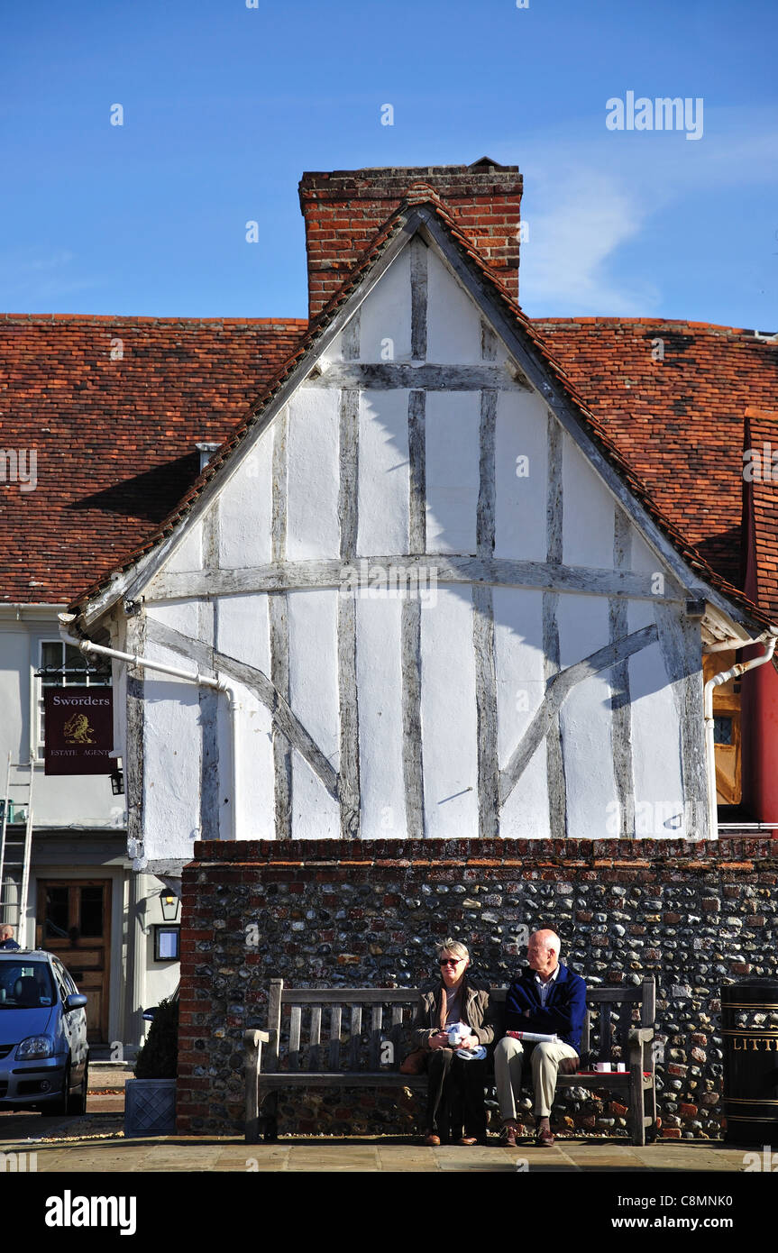 Market Square, Lavenham, Suffolk, England, United Kingdom Stock Photo ...