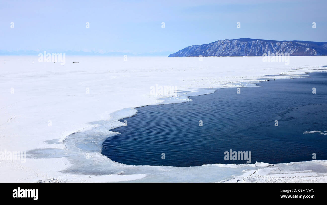 Frozen lake baikal spring hi-res stock photography and images - Alamy