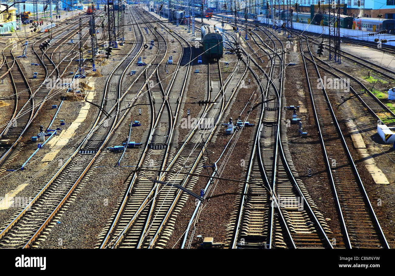 Russian railway line hi-res stock photography and images - Alamy