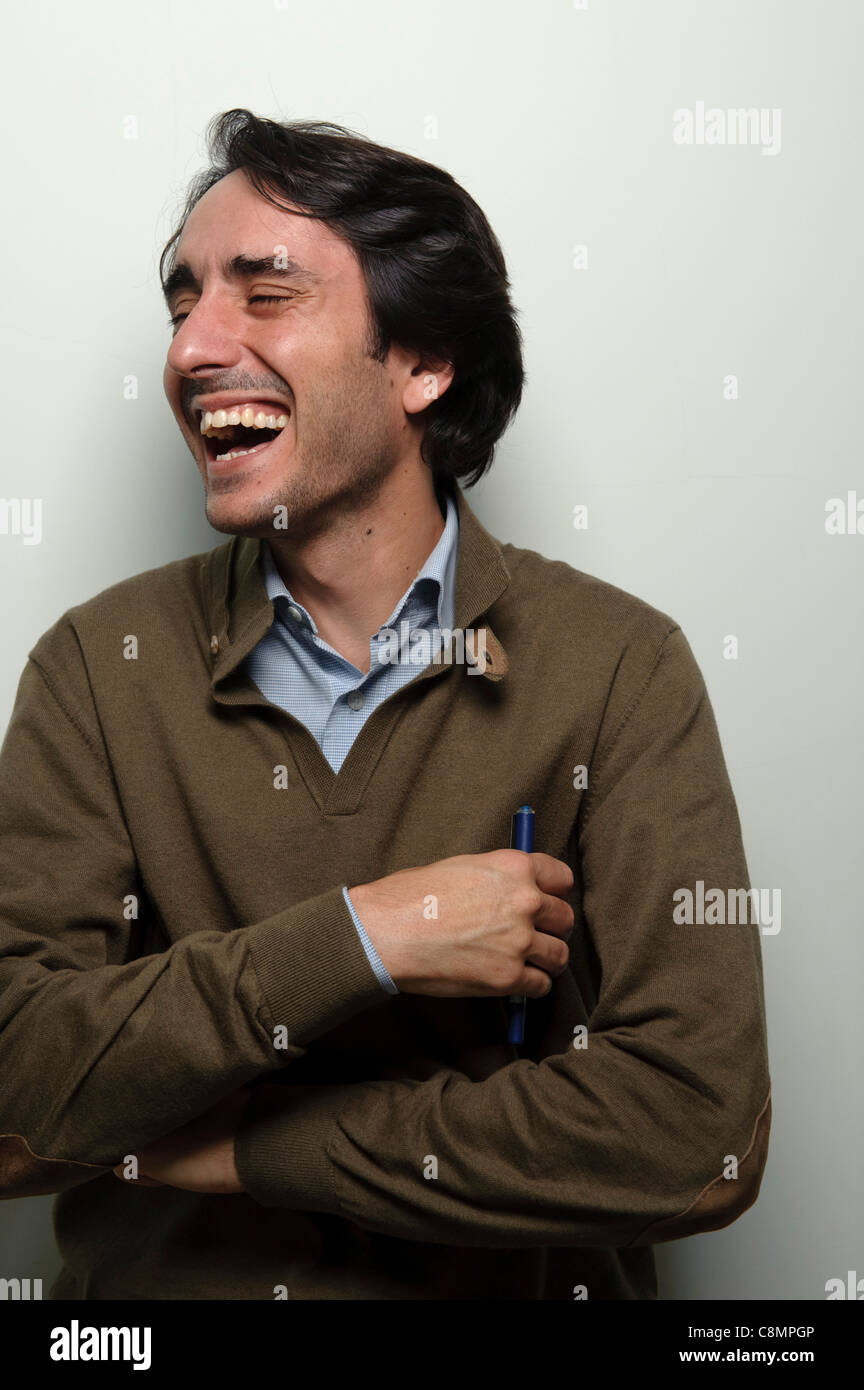 Laughing italian hi-res stock photography and images - Alamy