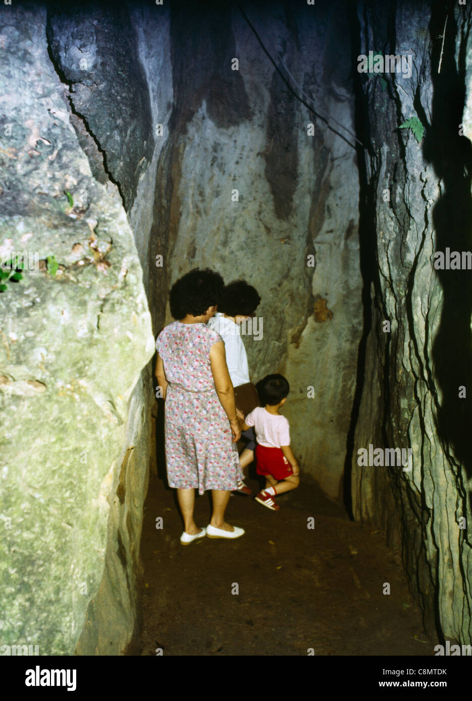 Kenting Taiwan Family In Caves Stock Photo - Alamy