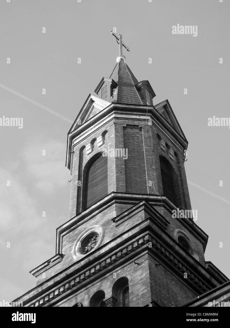Roman catholic cathedral church Black and White Stock Photos & Images ...