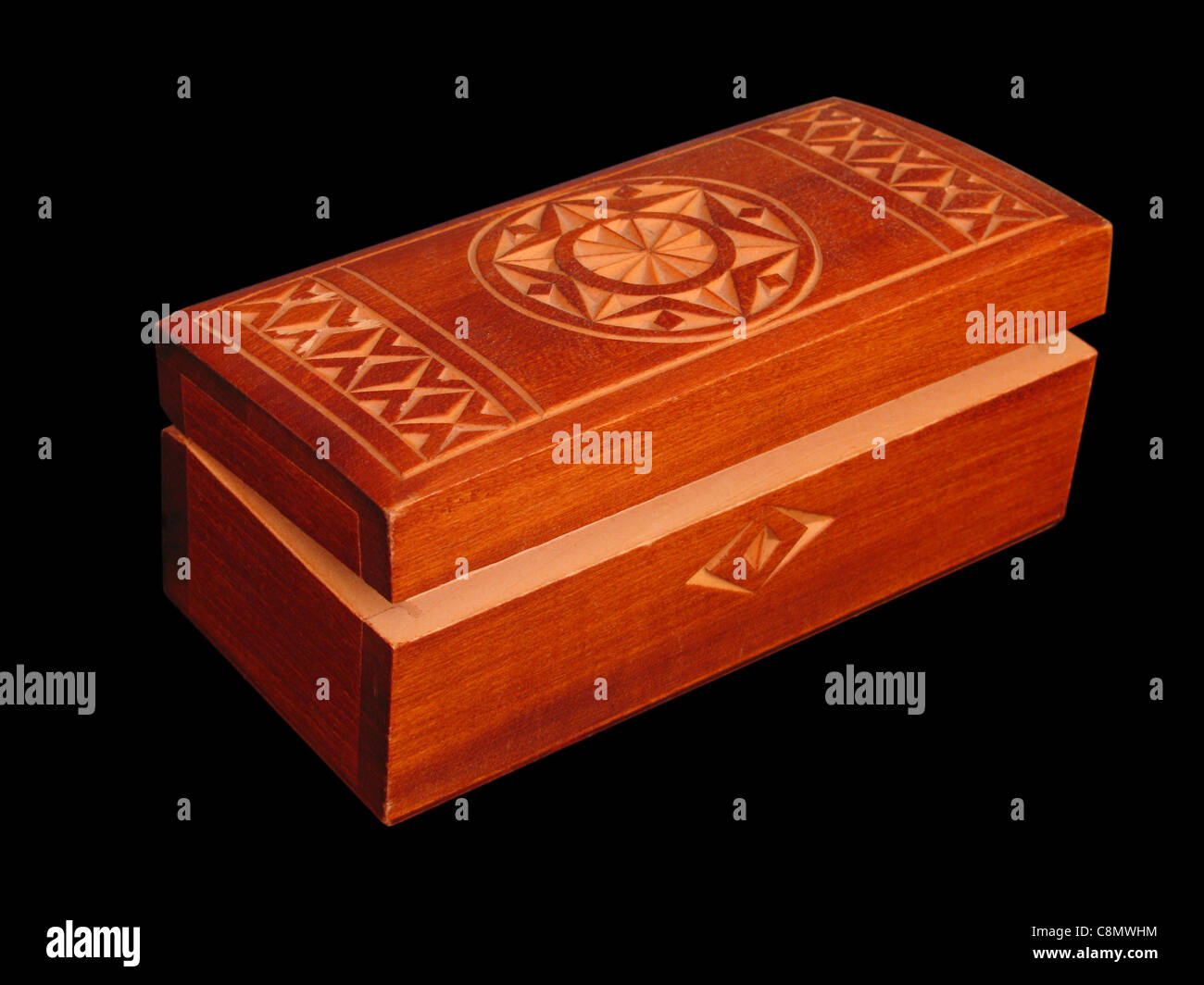 handmade wooden casket Stock Photo - Alamy