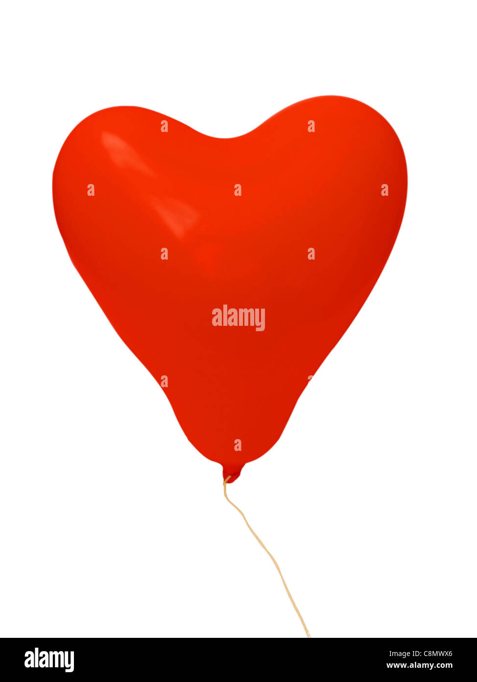 red heart-like balloon isolated on white Stock Photo - Alamy