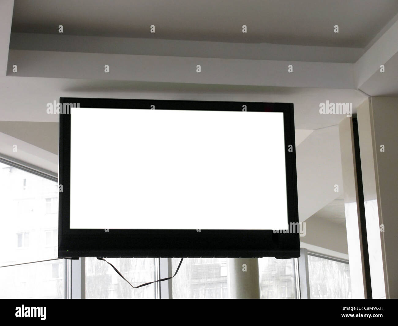 Plasmic tv white screen message hi-res stock photography and images - Alamy