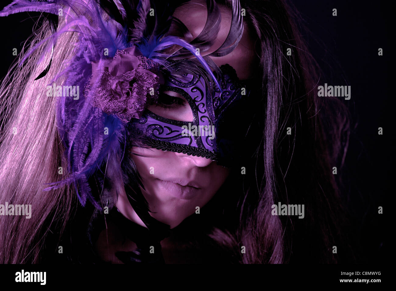 Purple mask hi-res stock photography and images - Alamy