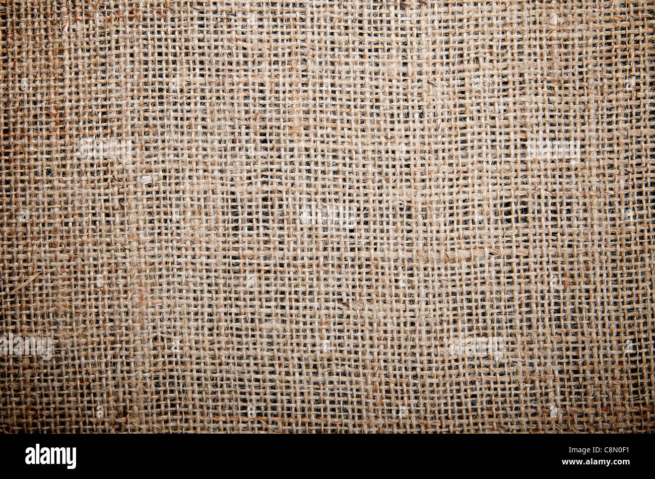 Close up of natural burlap hessian sacking Stock Photo - Alamy