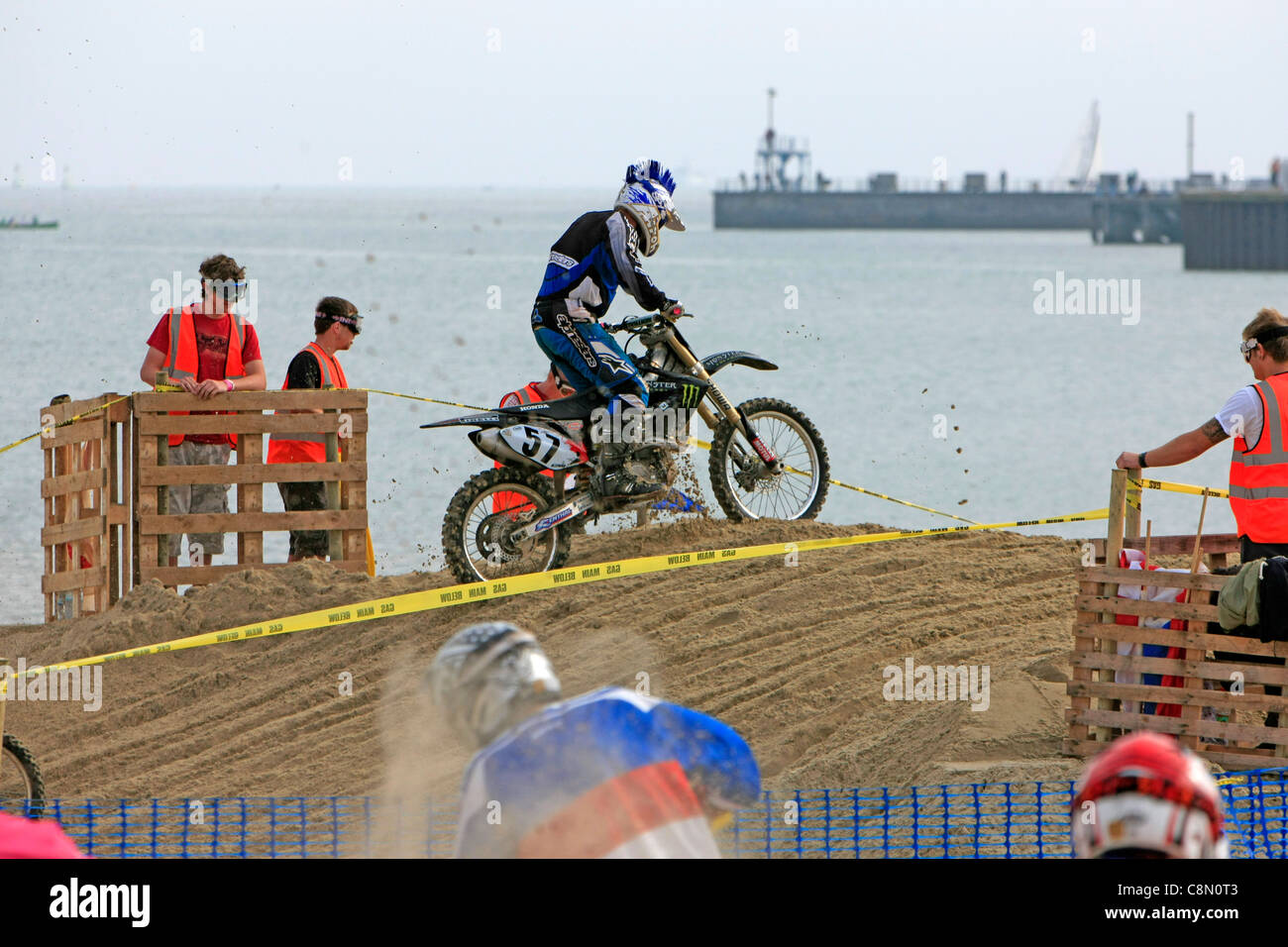 Motorcycle sand racing on beach hi-res stock photography and images - Alamy