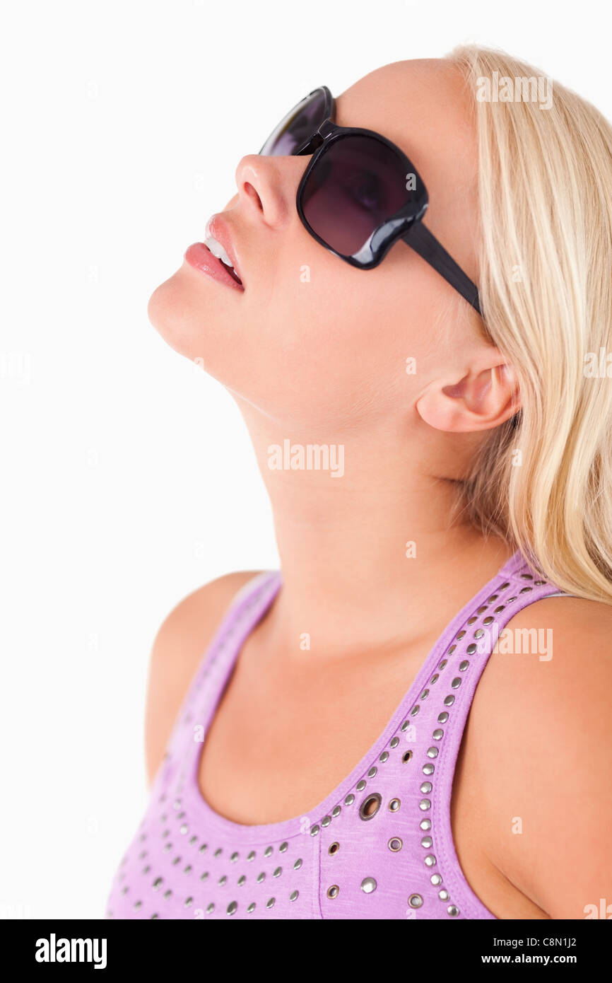 Glorious lady with sunglasses Stock Photo - Alamy