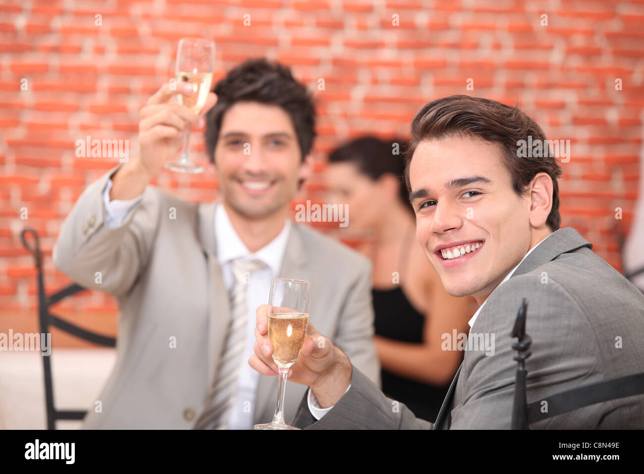 Cheers and congratulation Stock Photo - Alamy