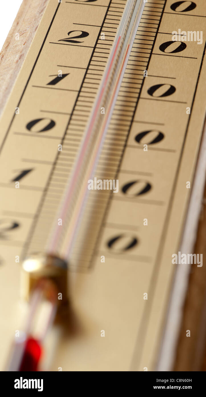 The room thermometer closeup. Selective focus Stock Photo - Alamy