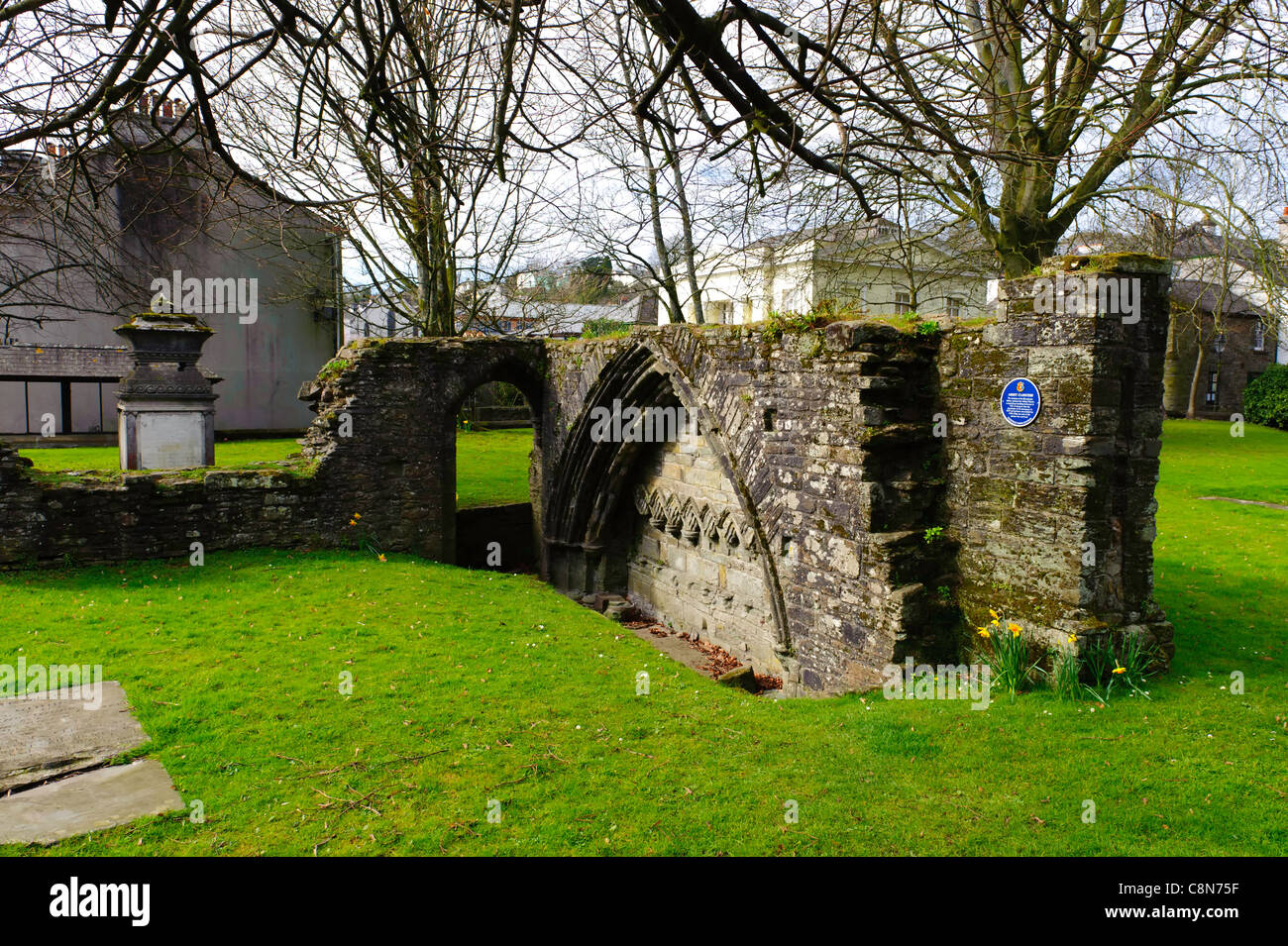 Abbey Cloisters Tavistock Dartmoor Devon UK Stock Photo - Alamy