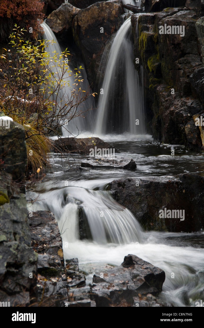 Waterfall in small river Stock Photo - Alamy