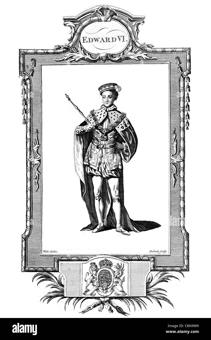 Edward VI King England third monarch Tudor dynasty Protestant regal ...