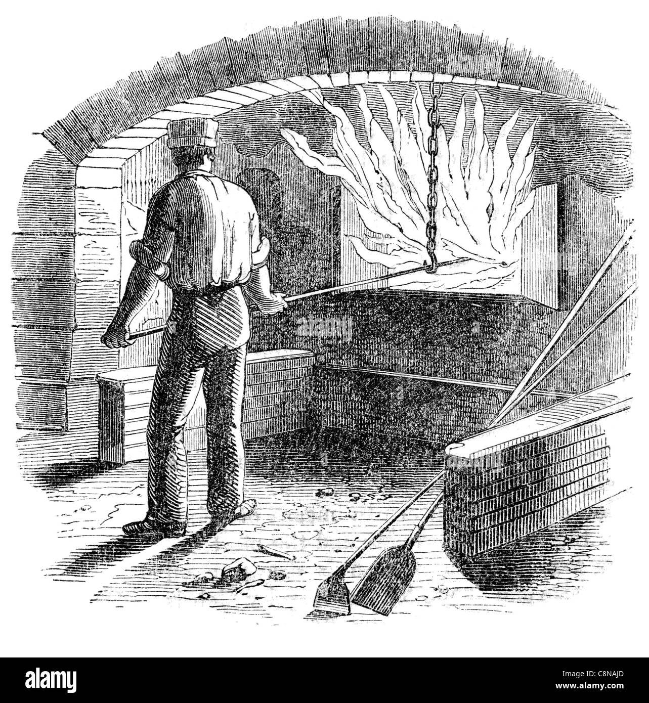 blacksmith smithy trade skill furnace hammer anvil forge coke tong iron ...