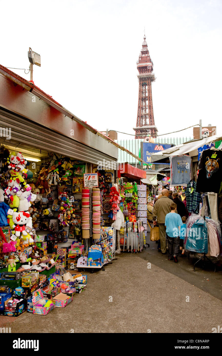 Bonny Street market in Blackpool Stock Photo - Alamy