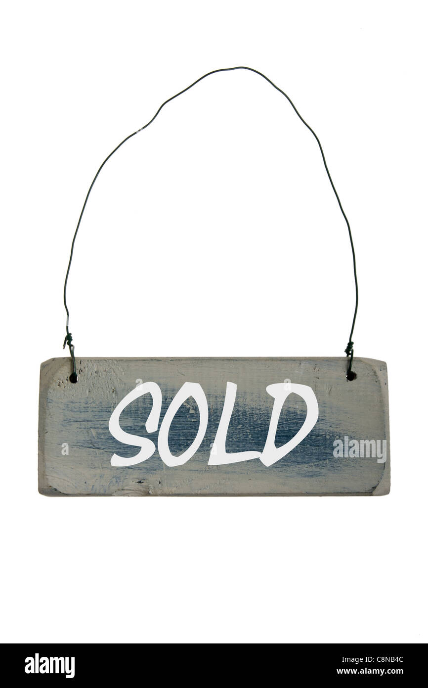 Sold sign cut out hi-res stock photography and images - Alamy