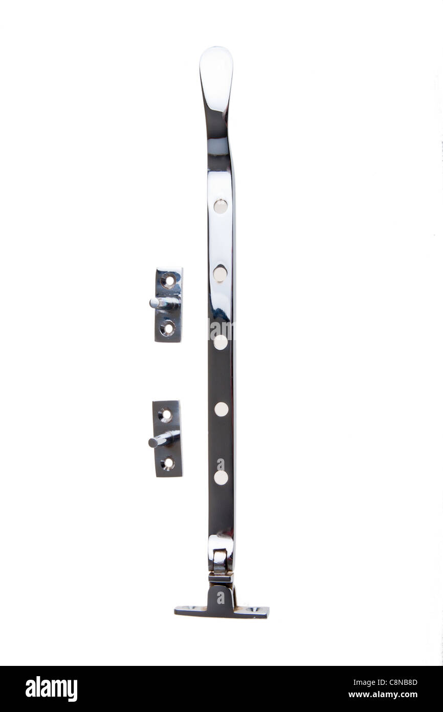 Chrome window peg stay Stock Photo - Alamy